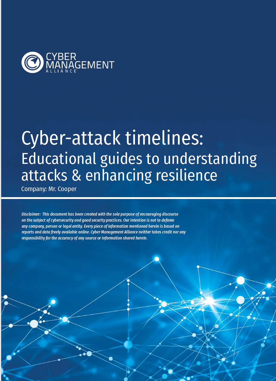 Mr. Cooper Cyber Attack Timeline Download