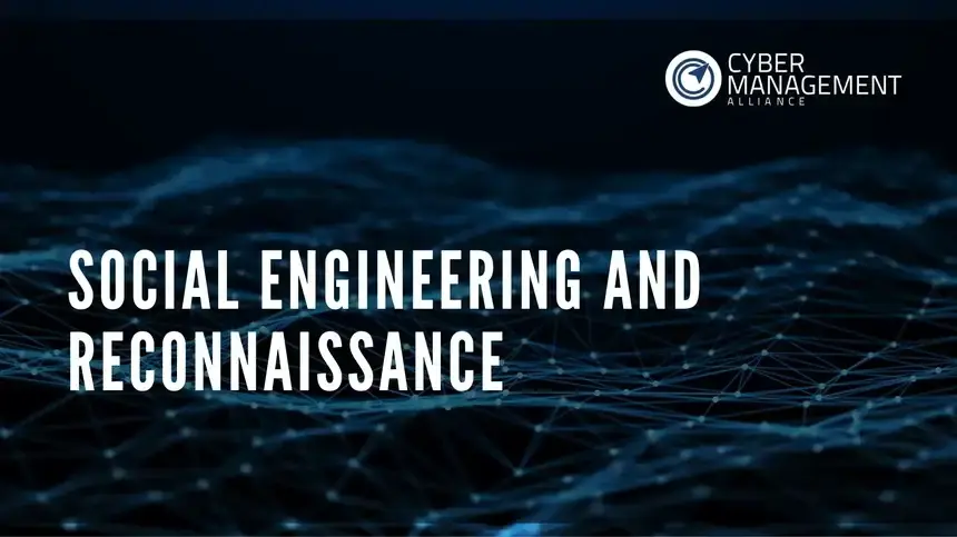 Social Engineering and Reconnaissance Training Course